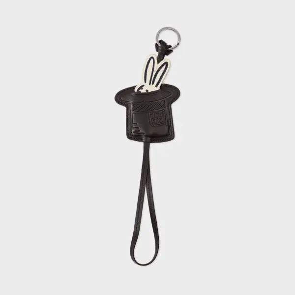 Paul Smith Rabbit In A Hat Leather Keyring - Multicolour