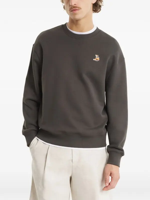 Maison Kitsuné Dreaming Fox Cotton Sweatshirt - Brown
