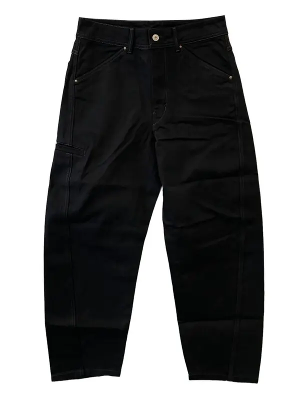 LEMAIRE Twisted Cotton Trousers - Black
