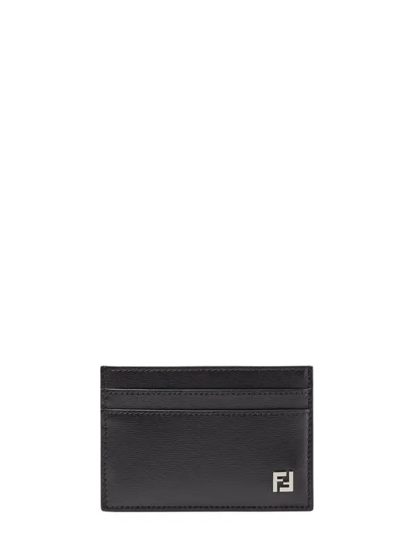 Fendi Squared Ff Card Holder - Black