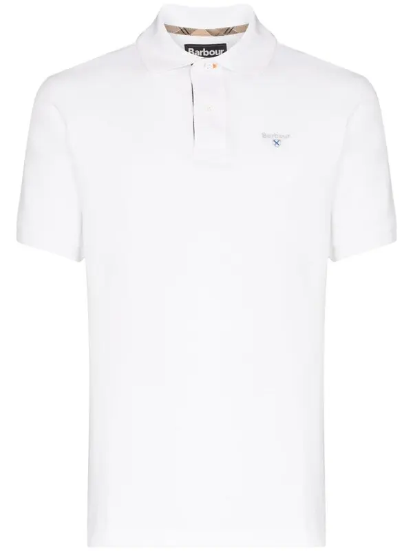 Barbour Tartan Polo - White