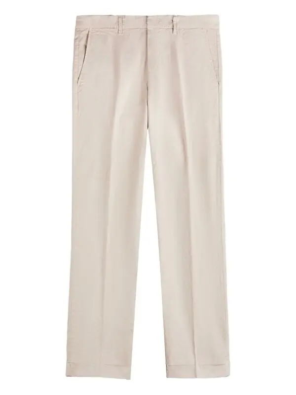FAY Slim Fit Trousers - White