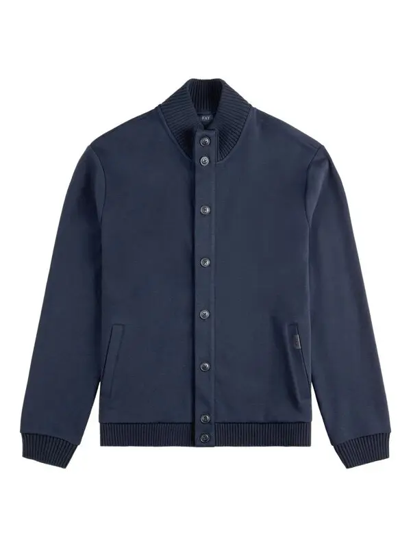 FAY High Collar Jacket - Blue