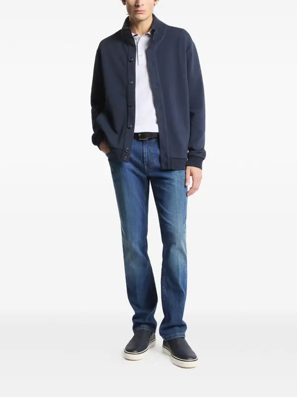 FAY High Collar Jacket - Blue