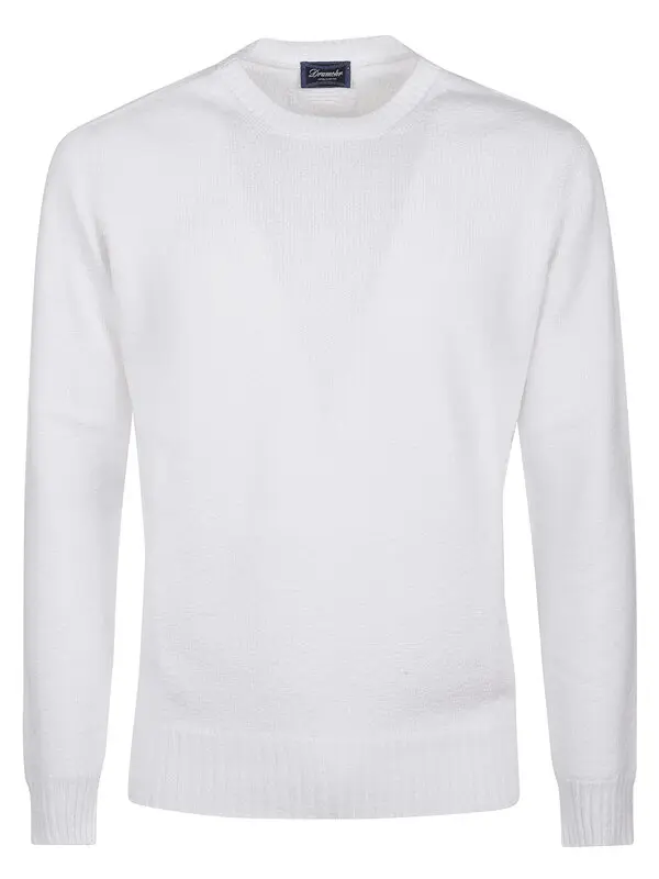 DRUMOHR Crew Neck Sweater - White