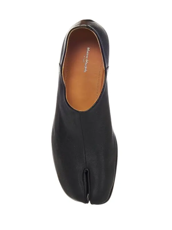 MAISON MARGIELA Tabi Leather Slippers - Black