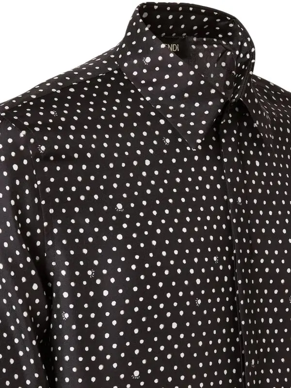 Fendi Printed Silk Shirt