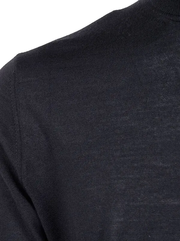 FILIPPO DE LAURENTIIS Merino Wool Turtleneck - Black