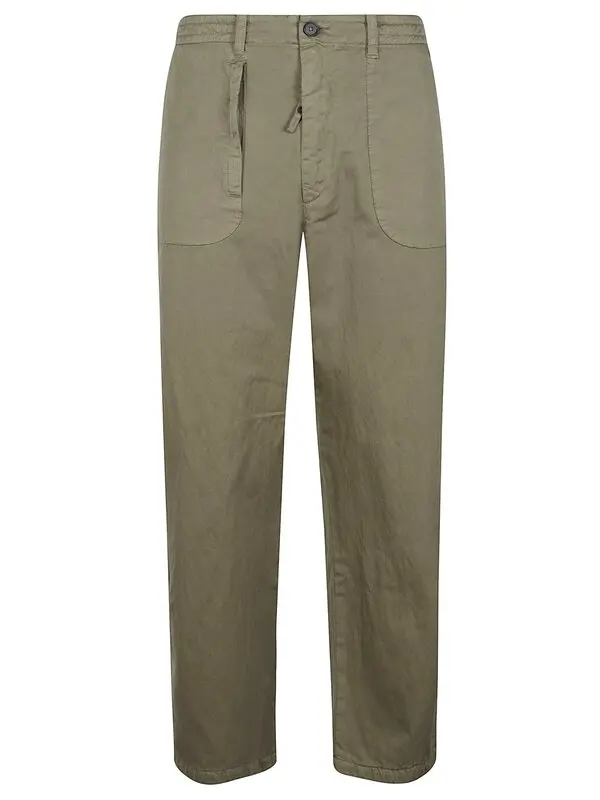 MASSIMO OSTI STUDIO Trousers With Logo - Green