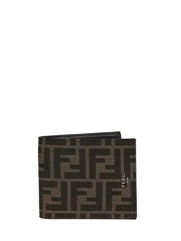 Fendi Ff 19 Jacquard Wallet - Brown