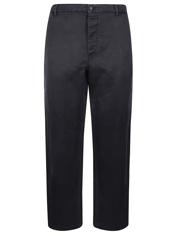 MASSIMO OSTI STUDIO Trousers With Zip And Button - Black