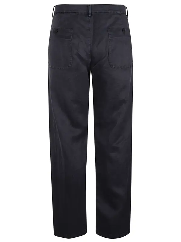 MASSIMO OSTI STUDIO Trousers With Zip And Button - Black