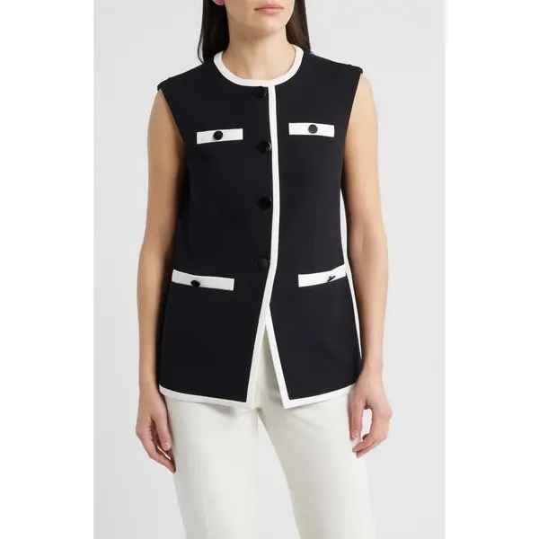 Anne Klein Color Block Vest
