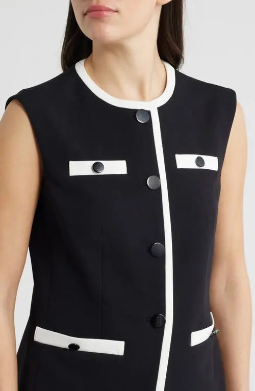Anne Klein Color Block Vest