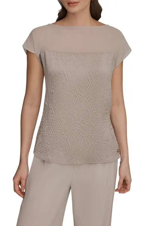 Donna Karan New York Mixed Media Top