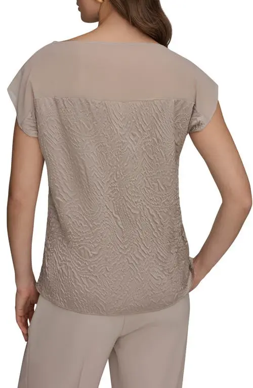 Donna Karan New York Mixed Media Top
