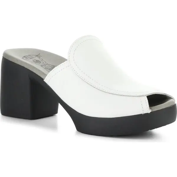 Fly London Flae Platform Sandal - White