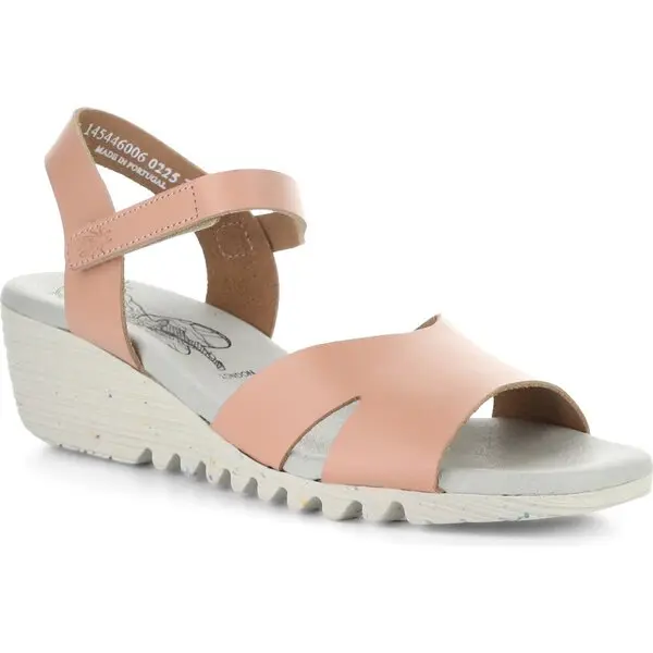 Fly London Olla Ankle Strap Wedge Sandal - Pink