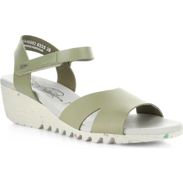 Fly London Olla Ankle Strap Wedge Sandal - Smog