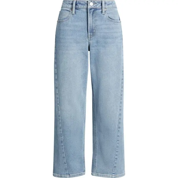 CITY BLUES Forward Seam Crop Jeans - Light Aged Wash
