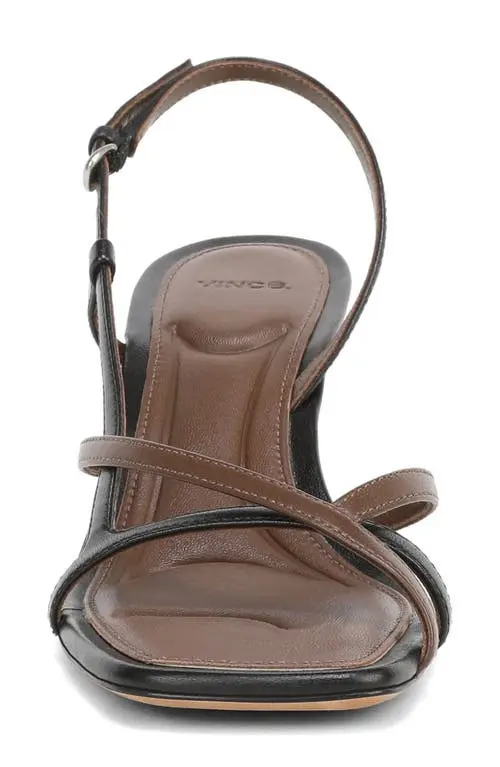 Vince Lilian Strappy Sandals - Black/cedar Brown