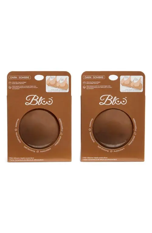 BLOO Round 'em Up 2-pack Round Nipple Covers - Dark