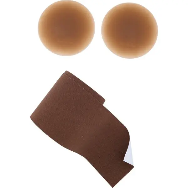 BLOO Shape Tape Rounds Waterproof Silicone Nipple Covers & Body Sculpt Tape Kit - Dark