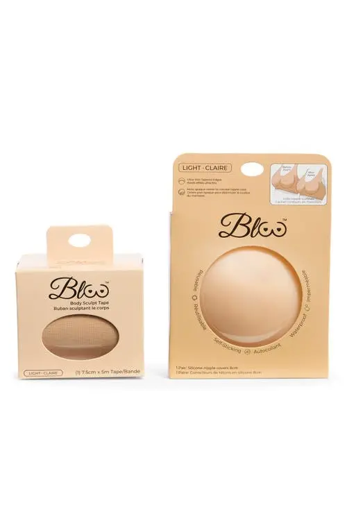 BLOO Shape Tape Rounds Waterproof Silicone Nipple Covers & Body Sculpt Tape Kit - Light