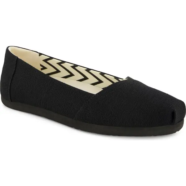 Toms Alpargata Ballet Flat - Black
