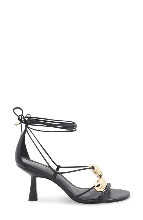 Bcbgmaxazria Quilan Ankle Wrap Sandal - Black