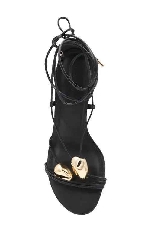 Bcbgmaxazria Quilan Ankle Wrap Sandal - Black