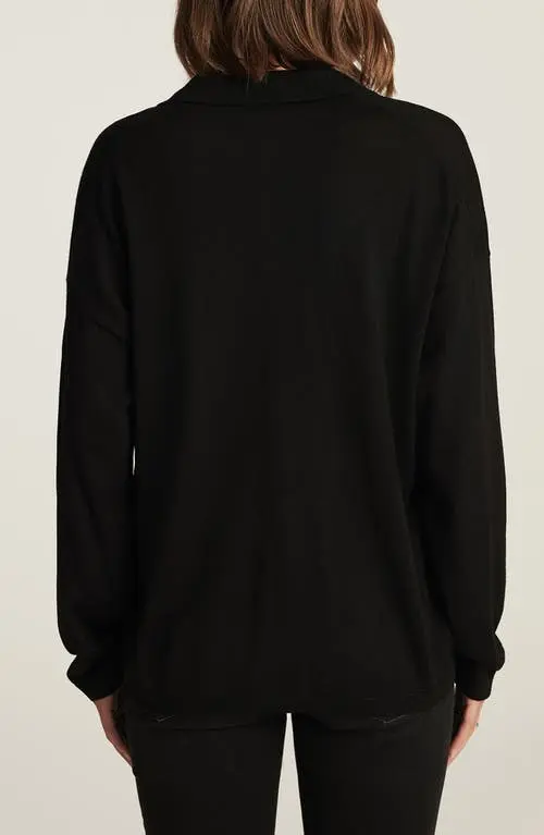 MAVI Wool Polo Sweater - Black