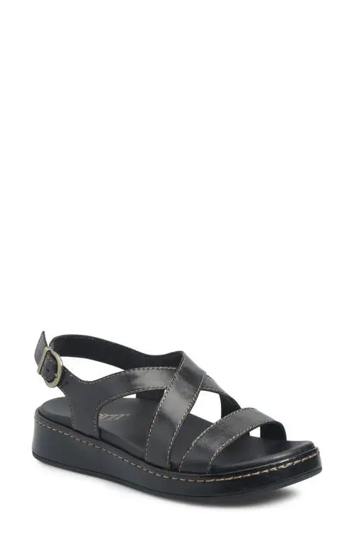 BØRN Victoria Slingback Sandal - Black Leather