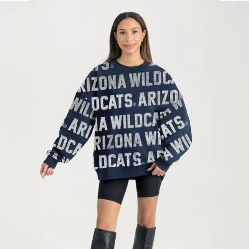 GAMEDAY COUTURE Arizona Wildcats Hype Era Sweatshirt - Navy