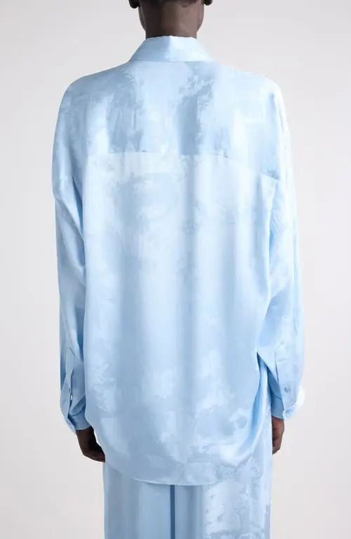Balenciaga Washed Silk Cocoon Shirt