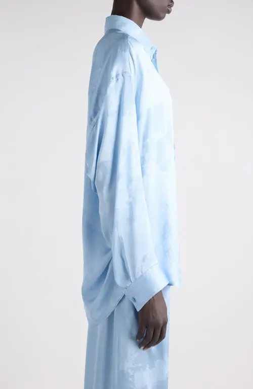 Balenciaga Washed Silk Cocoon Shirt