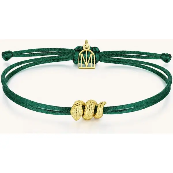 MANTRA Snake Rebirth And Renewal Bracelet - Yellow Gold