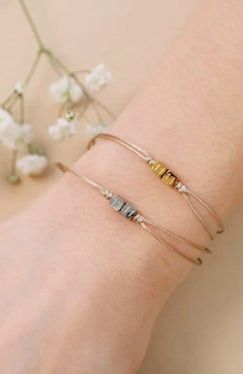 MANTRA Thread Of Divine Guidance 1111 Bracelet - Silver