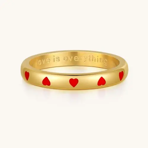 MANTRA Love Is Everything Ring - Yellow Gold