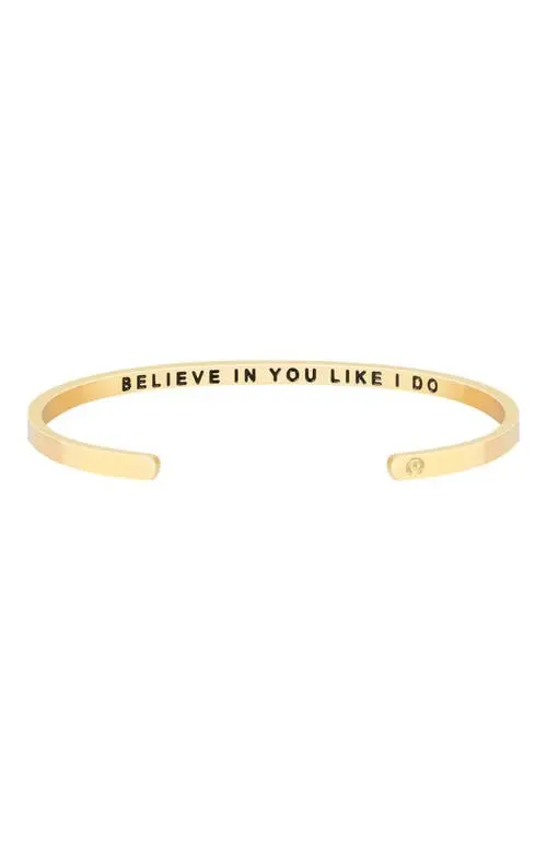 MANTRA Believe In You Like I Do Bracelet - Yellow Gold