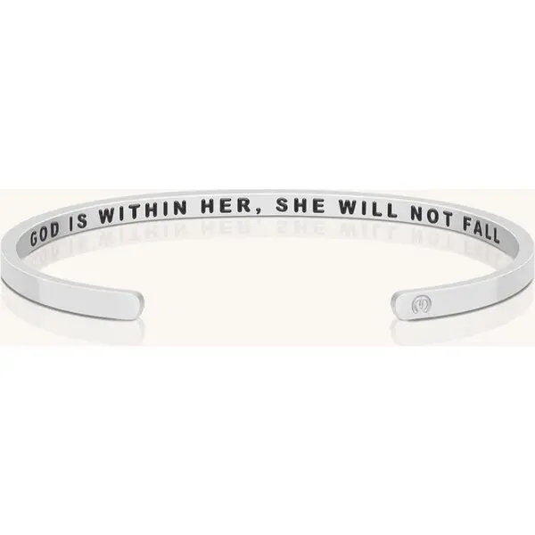 MANTRA Religious Bangle - Silver