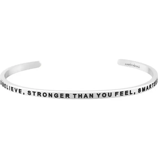 MANTRA Braver, Stronger Cuff - Silver