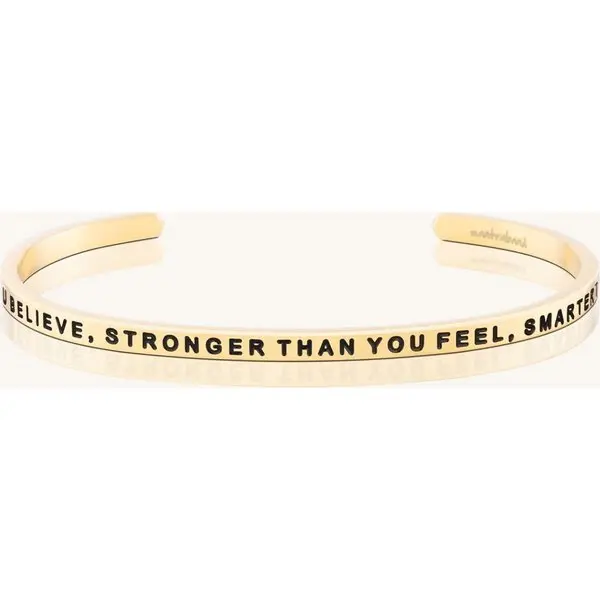 MANTRA Braver, Stronger Cuff - Yellow Gold