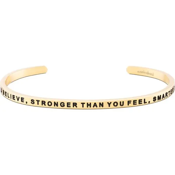 MANTRA Braver, Stronger Cuff - Yellow Gold