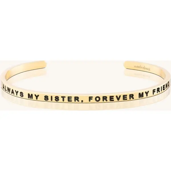 MANTRA Always My Sister Cuff - Yellow Gold