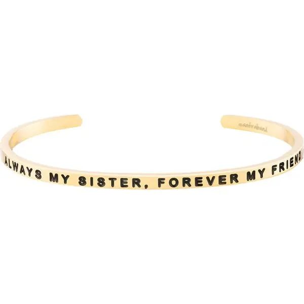 MANTRA Always My Sister Cuff - Yellow Gold
