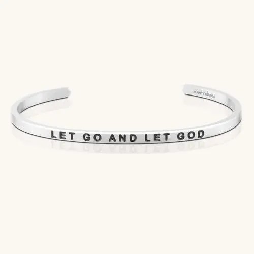MANTRA Let Go And Let God Bracelet - Silver