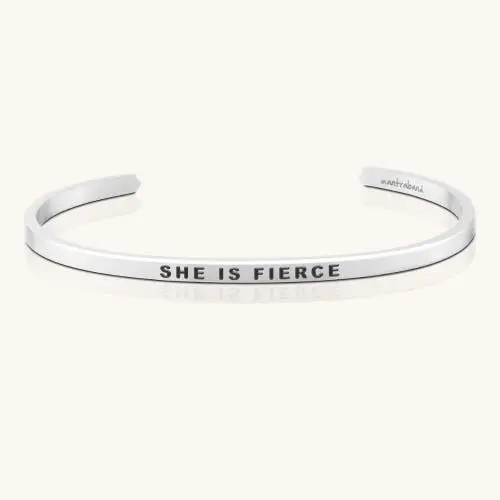 MANTRA She Is Fierce Bracelet - Silver