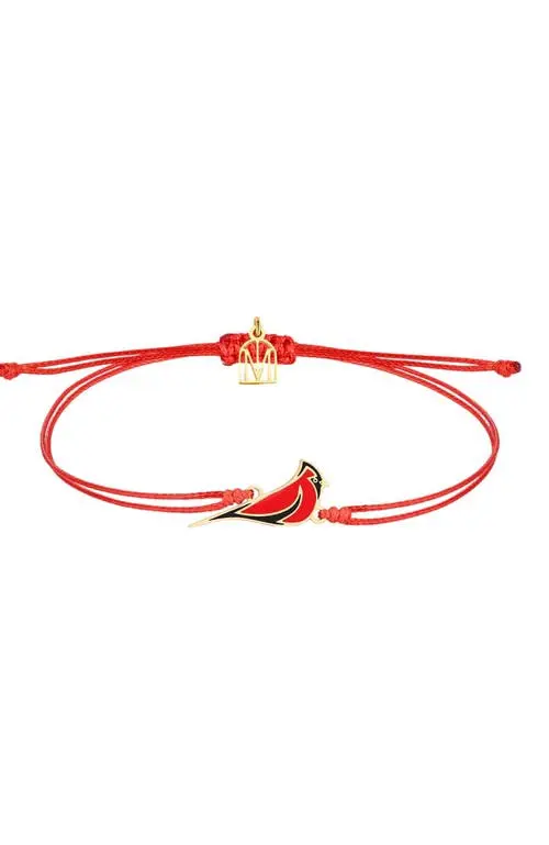 MANTRA Thread Of The Red Cardinal Bracelet - Yellow Gold