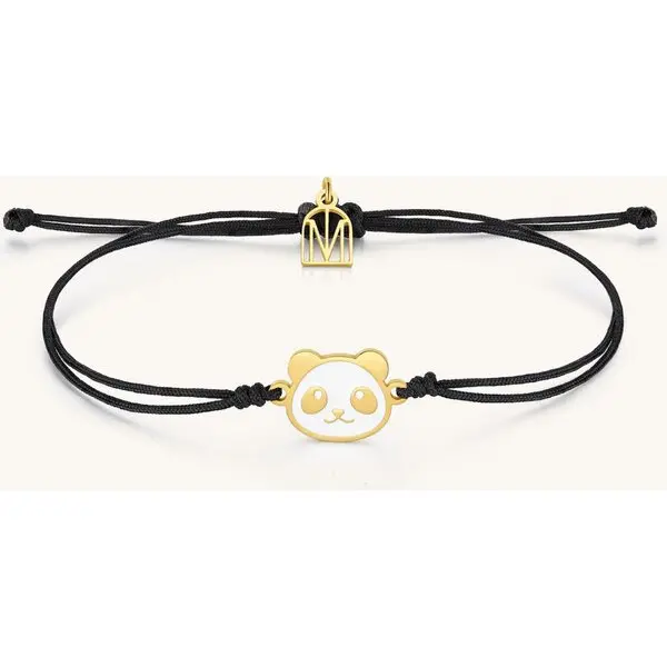 MANTRA Panda Luck And Peace Bracelet - Yellow Gold